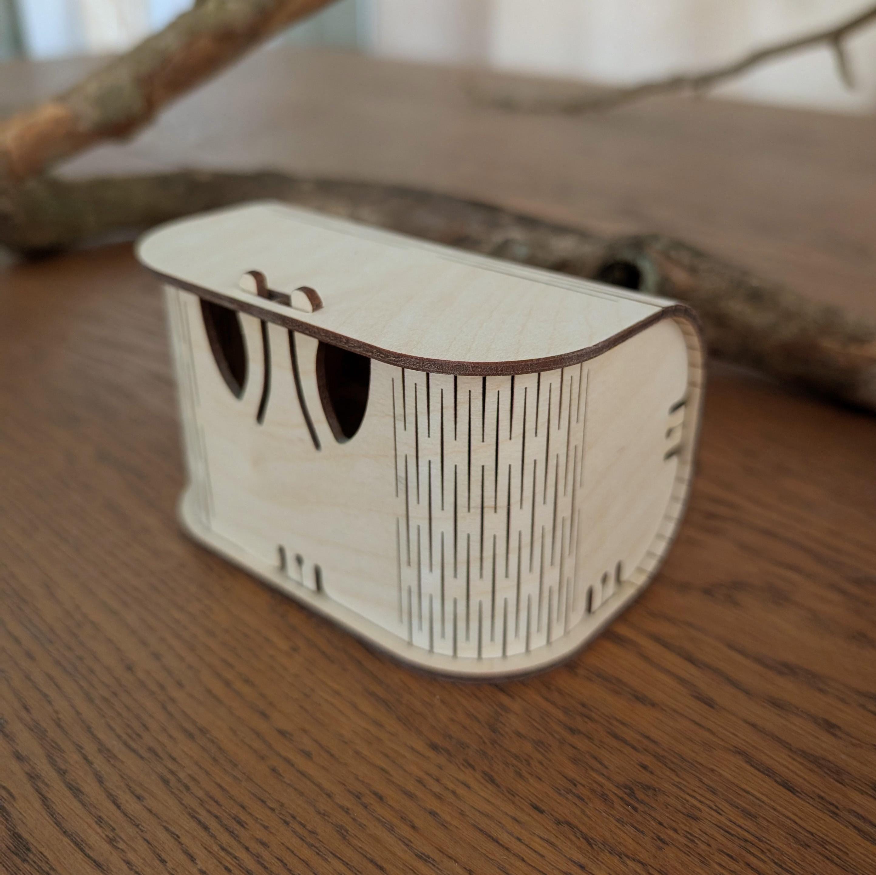 Laser-cut Wooden Pinch Box: Self-assembly Design - Etsy