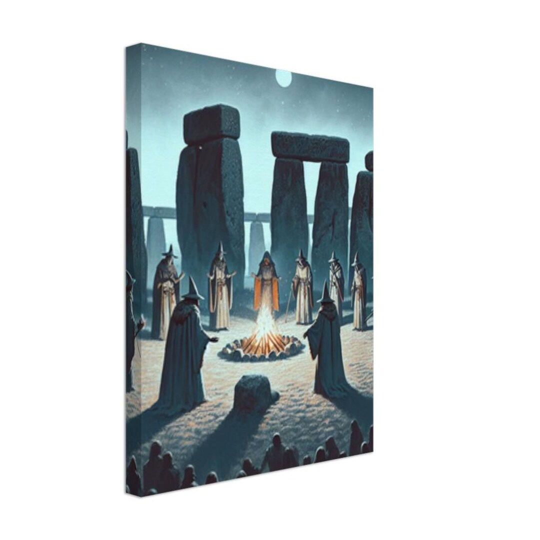 Stone Henge Ritual Canvas - Etsy