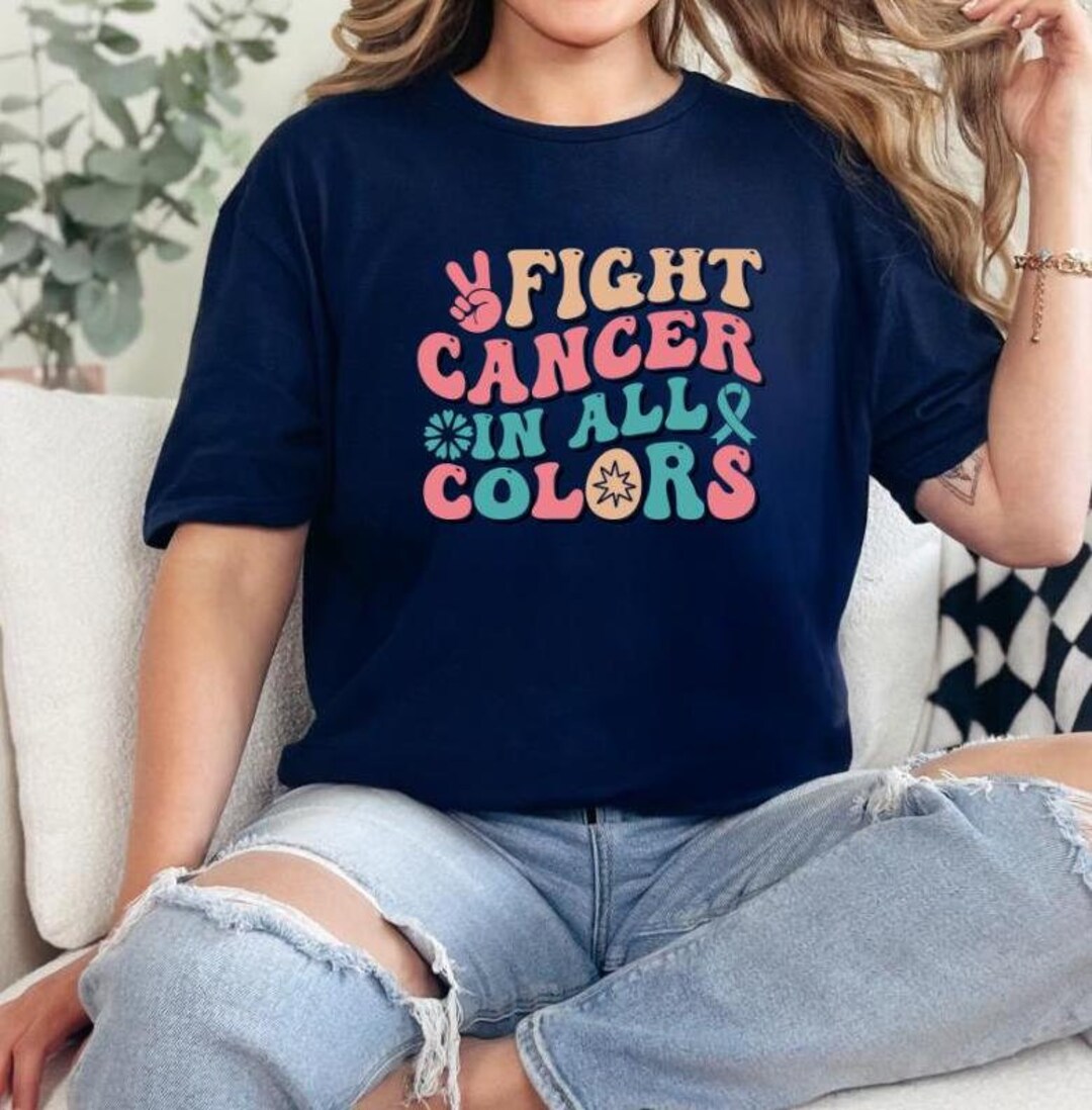 World Cancer Day T-shirt, Fight Cancer in All Colors Shirt, Cancer ...