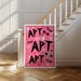 APT APATEU Poster, Trendy Room Decor, Colorful Poster, Printable Wall ...
