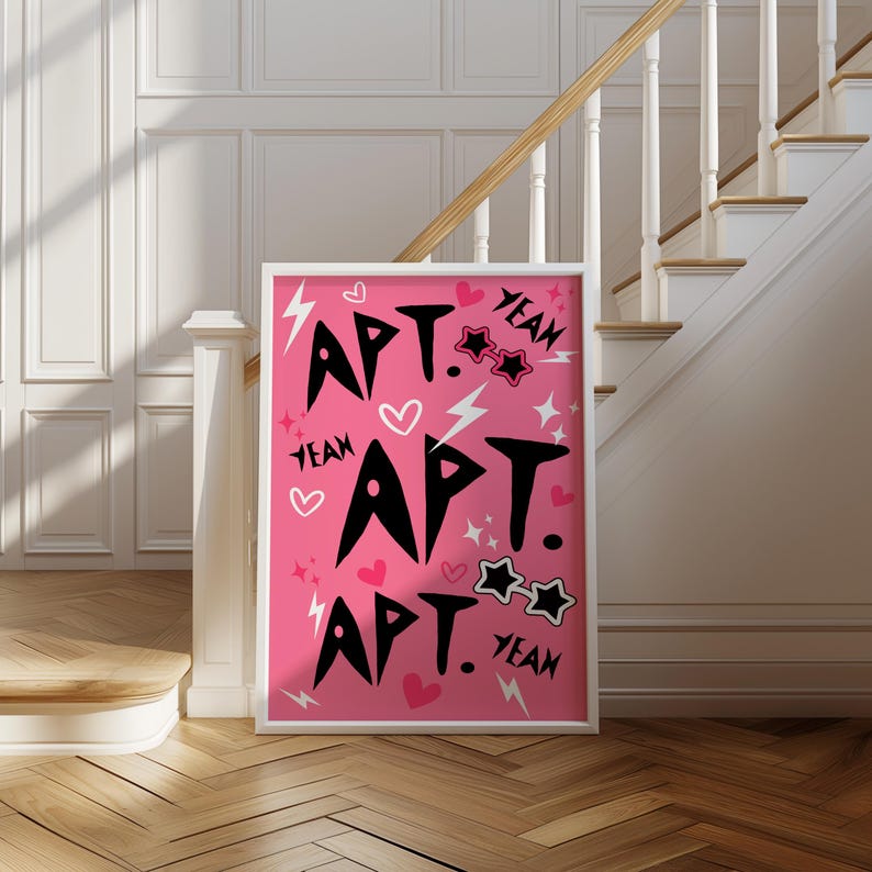 APT APATEU Poster, Trendy Room Decor, Colorful Poster, Printable Wall ...