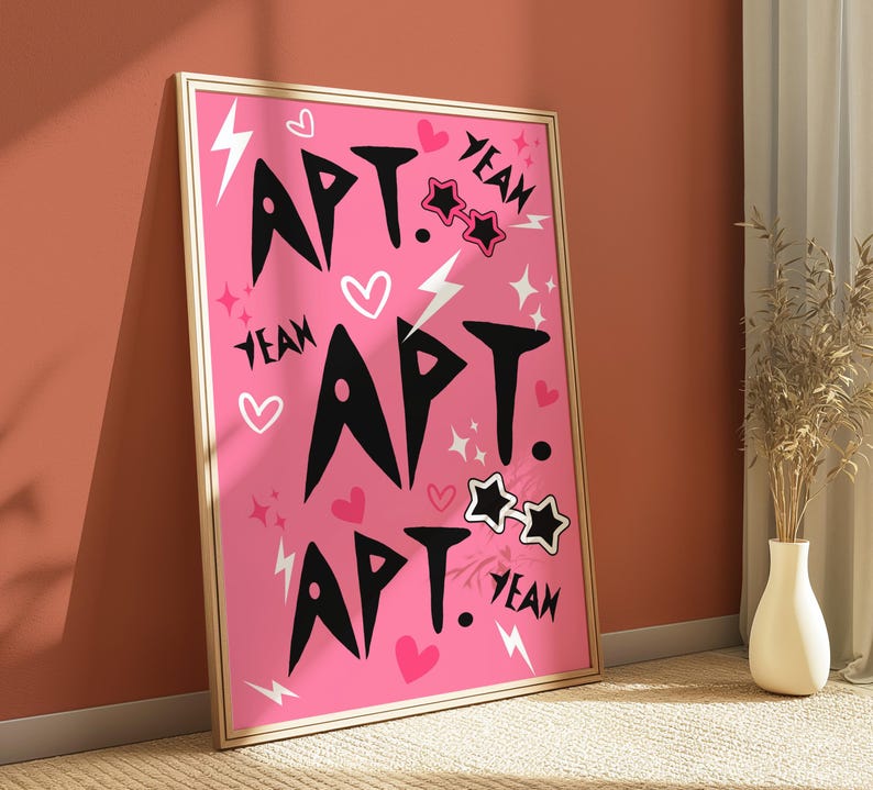 APT APATEU Poster, Trendy Room Decor, Colorful Poster, Printable Wall ...