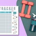 Weekly Exercise Tracker Printable, Fitness/workout Planner Template ...