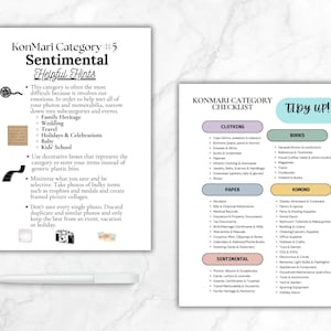 Konmari Decluttering Guide & Checklist, Marie Kondo Category List ...