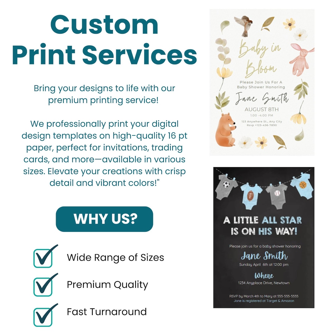Custom Printing Services – Business Cards, Invitations on 16 Pt ...
