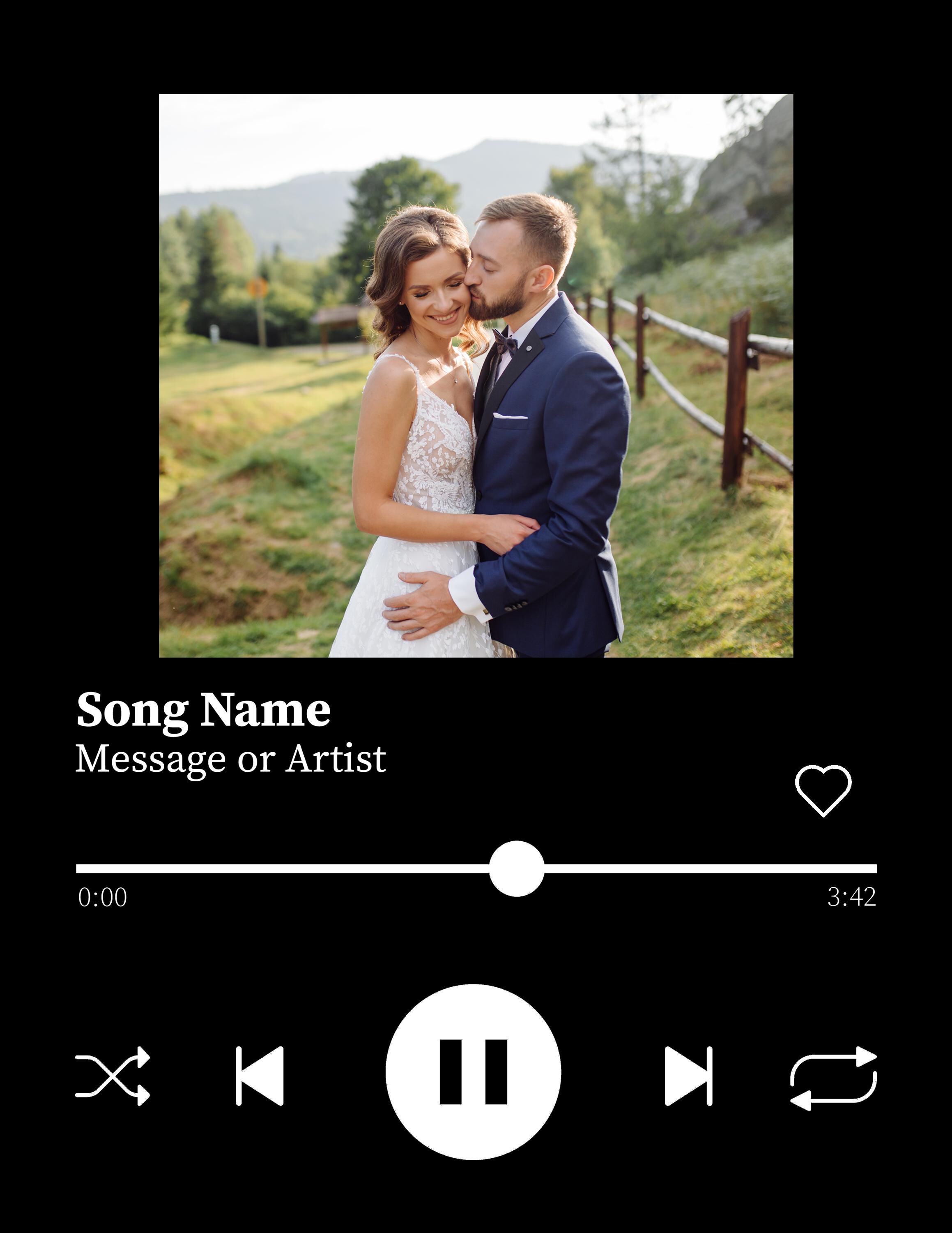 Custom Acrylic Song Plaque | Personalized Wedding Gift, Music Inspired ...