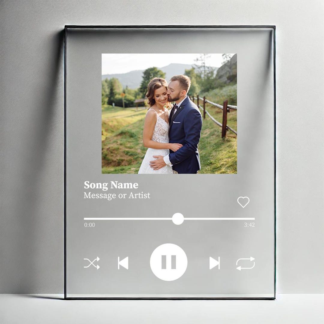 Custom Acrylic Song Plaque | Personalized Wedding Song Display | Apple ...