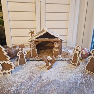 Gingerbread Nativity Bundle - Etsy