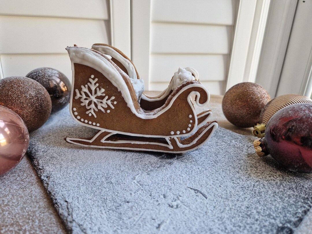 Gingerbread Sleigh - Etsy