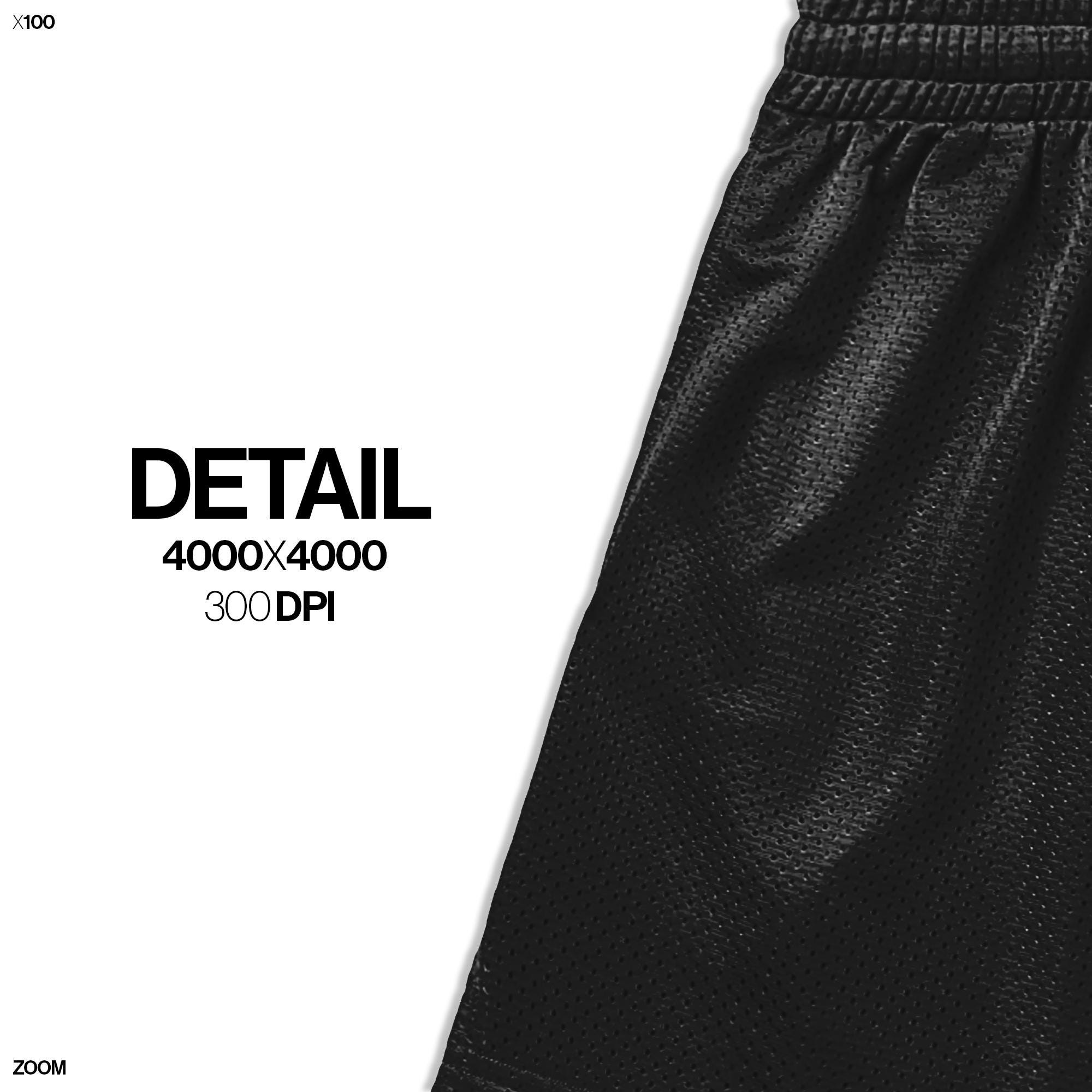 Mesh Shorts Mockup V.1, Editable Photoshop & Photopea Template, Front ...