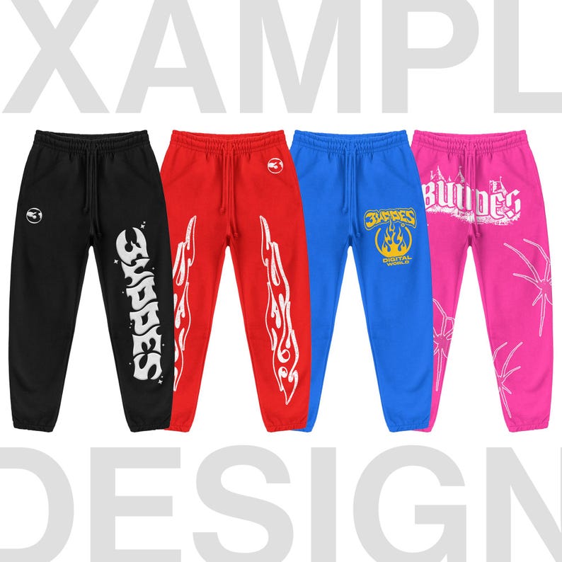 Sweatpants Mockup: Front & Back, Editable Photoshop/photopea - Etsy