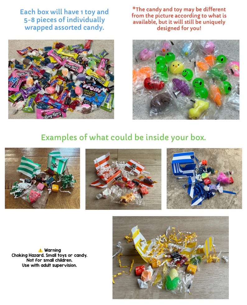 Mystery Candy and Toy Surprise Box for Kids Party Favor for Teen ...