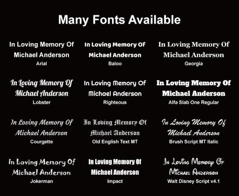 Custom Black Granite Headstone With Photo & Engraved Text ...