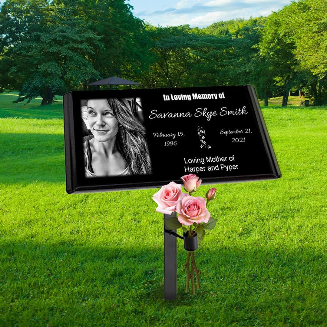 Custom Temporary Grave Marker,memorial Plaques for Cemetery ...