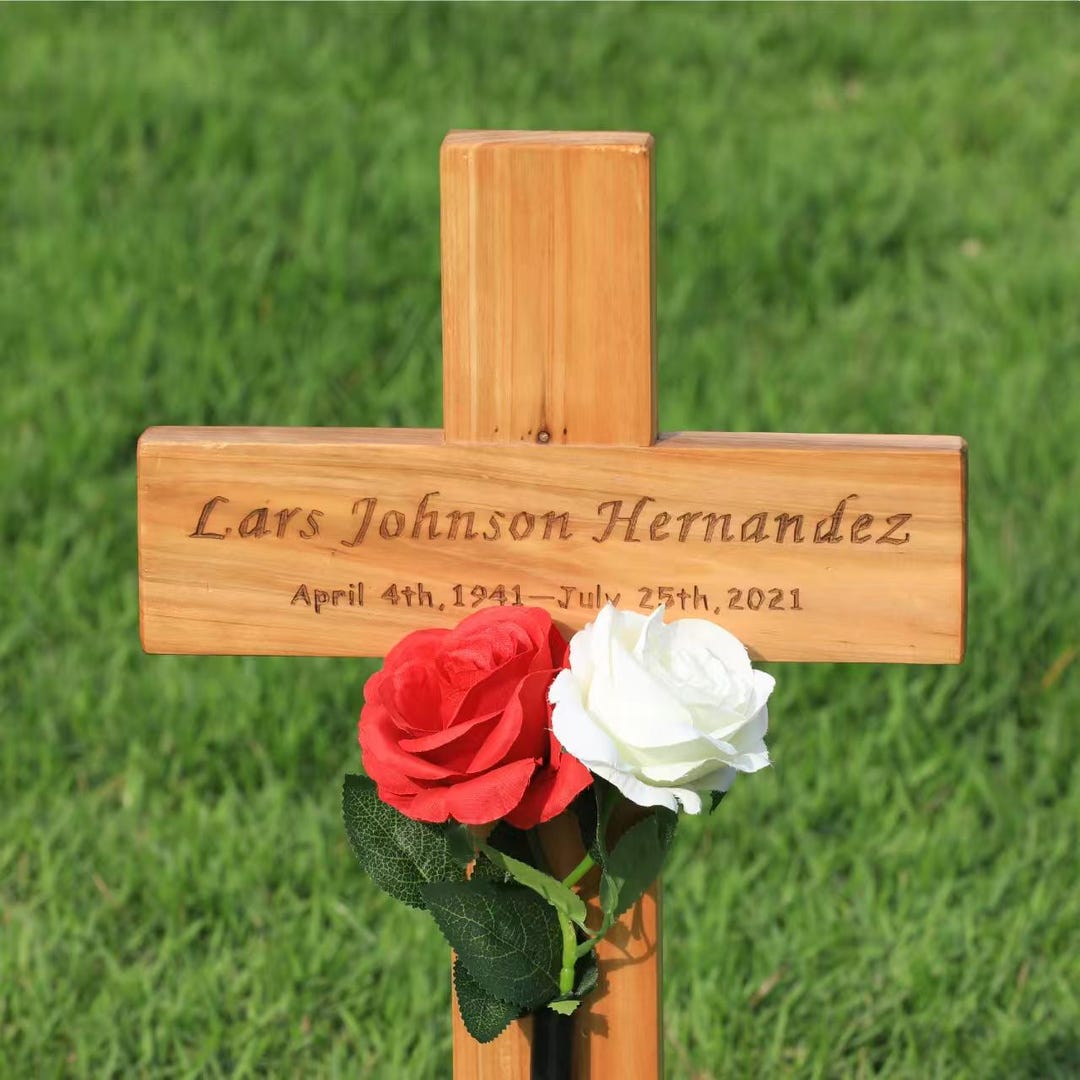 Memorial Crosses Stake for Roadside,outdoor,cemetery Graveside,funerial ...