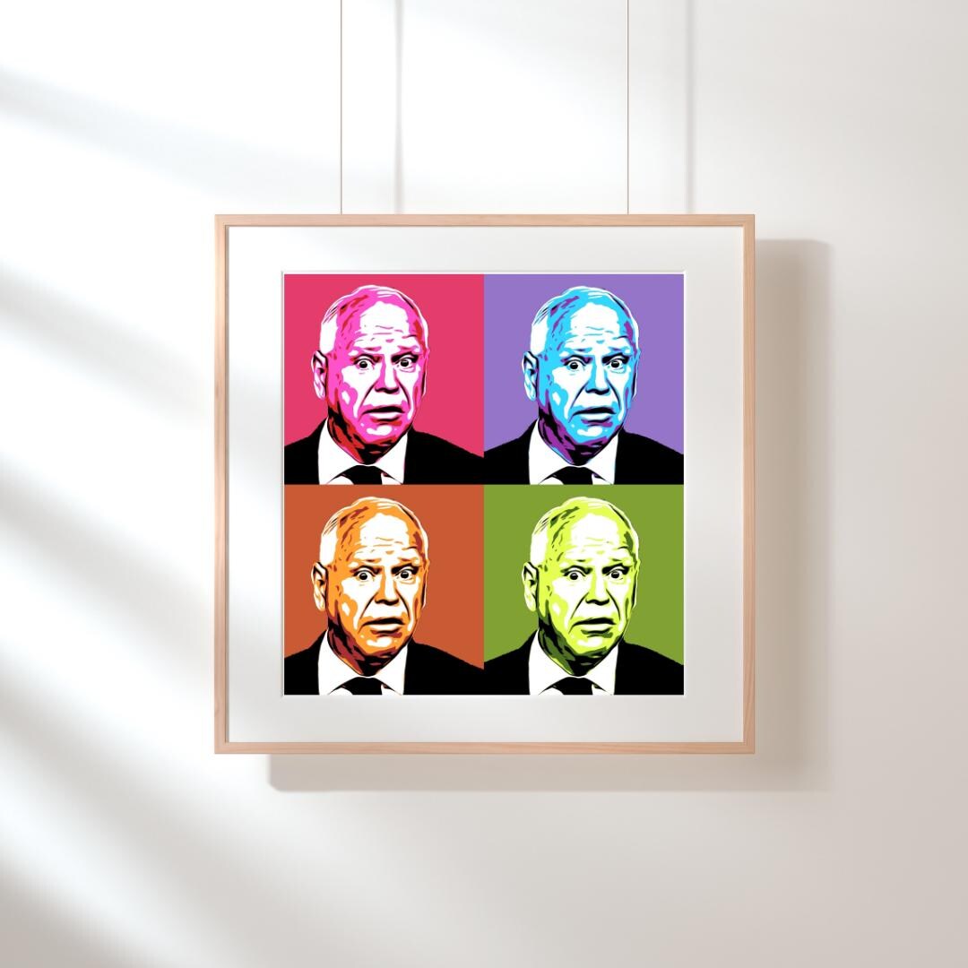 Tim Walz Warhol-style Pop Art Poster Conservative Decor for Your ...