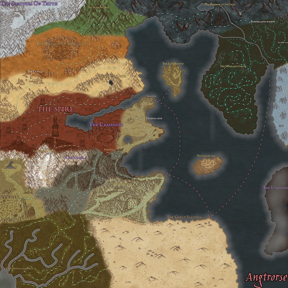 Custom Fantasy Map Commission - Etsy