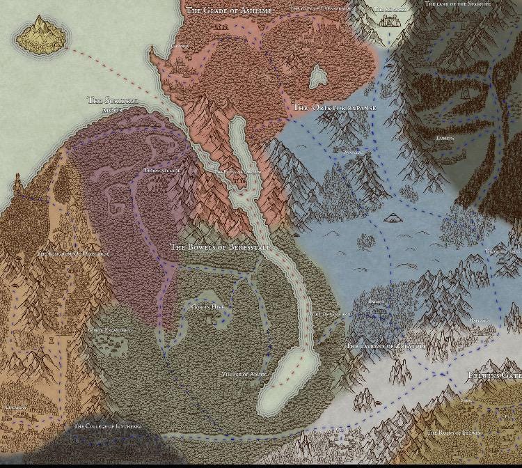 Custom Fantasy Map Commission - Etsy