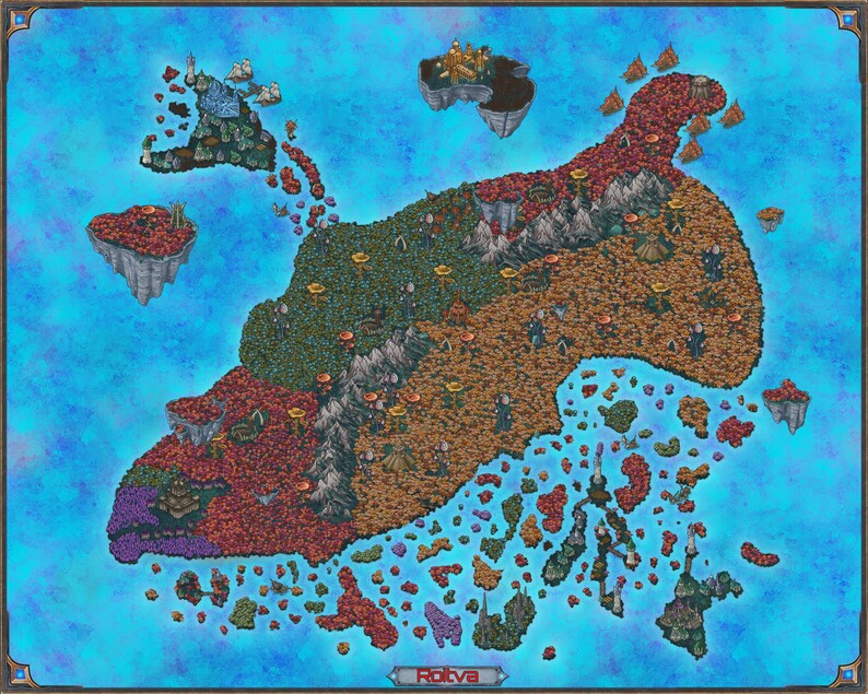 Custom Fantasy Map Commission - Etsy