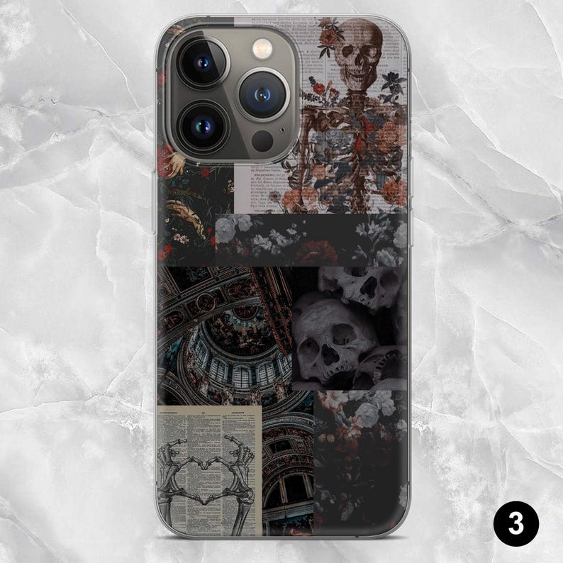 Gore Skeleton Phone Case Bloody Eye Cover for iPhone 16pro 15 14 13 12 ...