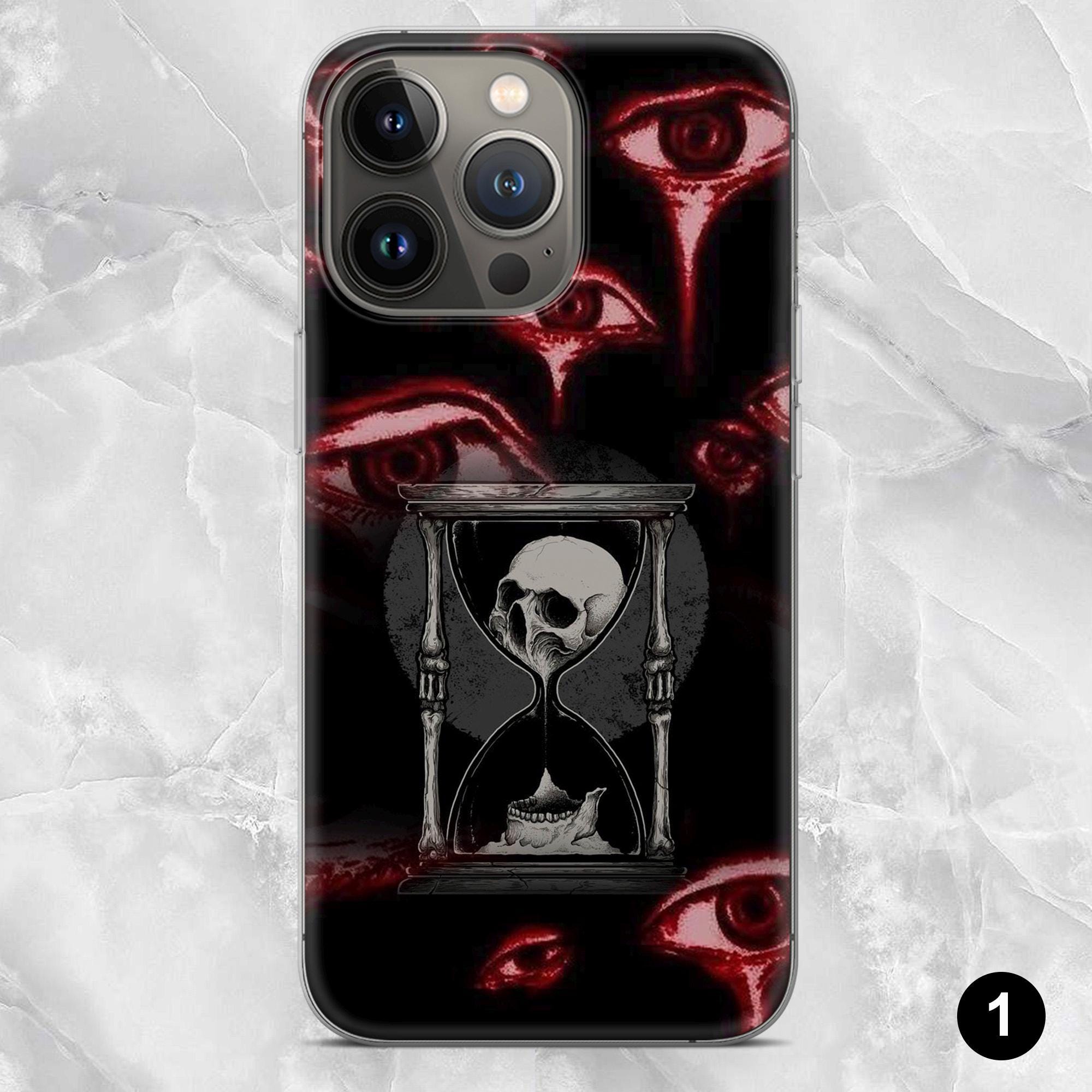Gore Skeleton Phone Case Bloody Eye Cover for iPhone 16pro 15 14 13 12 ...