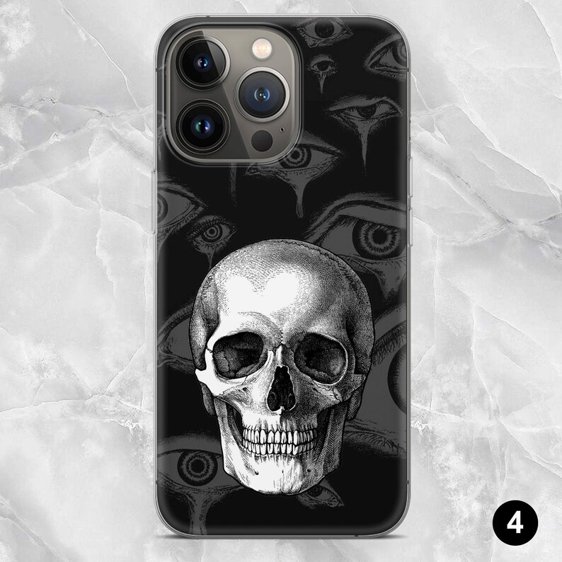 Gore Skeleton Phone Case Bloody Eye Cover for iPhone 16pro 15 14 13 12 ...