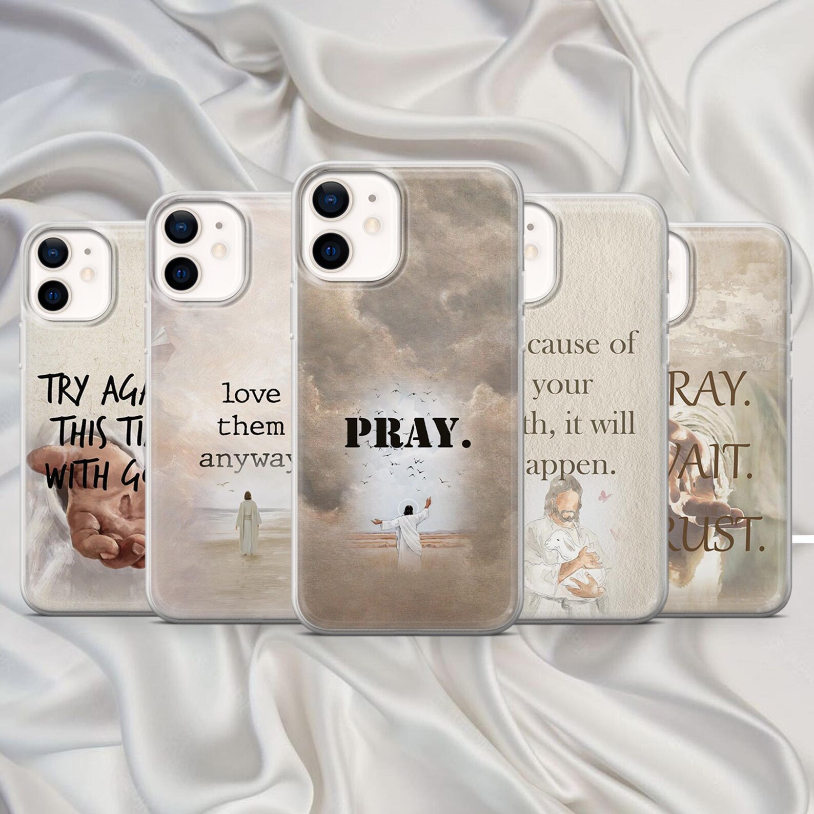 Christian Phone Case Bible Verses Cover for iPhone 16pro 15 14 13 12 ...