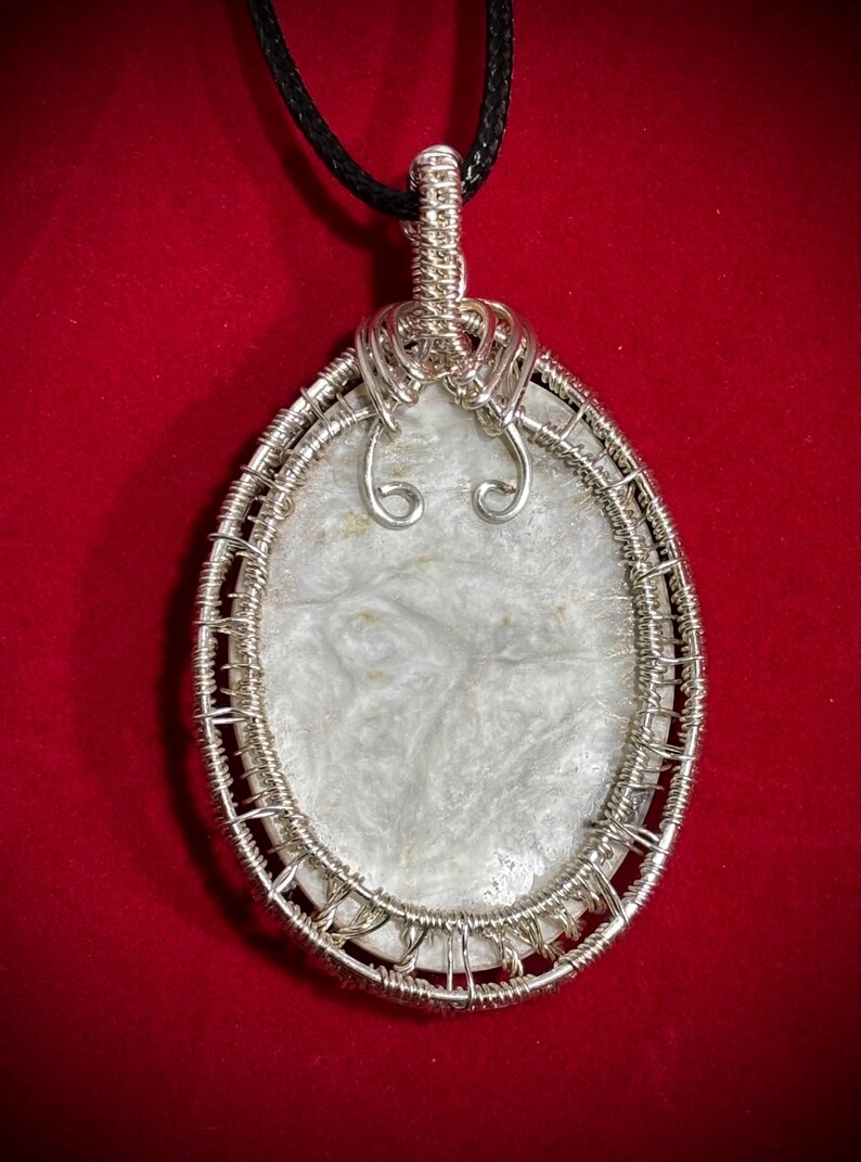 White Agate Tree of Life Pendant: Silver-plated Copper Wire Wrapped - Etsy