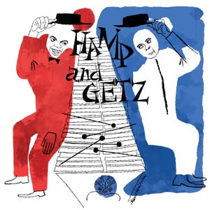 Lionel Hampton and Stan Getz, "hamp and Getz" Fine Art Print by David ...
