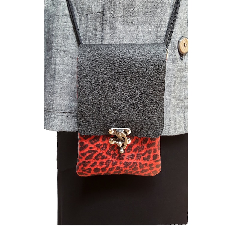 Mobile Phone Bag, Crossbody Purse, Holder, Leather Cellphone Pouch Bag ...