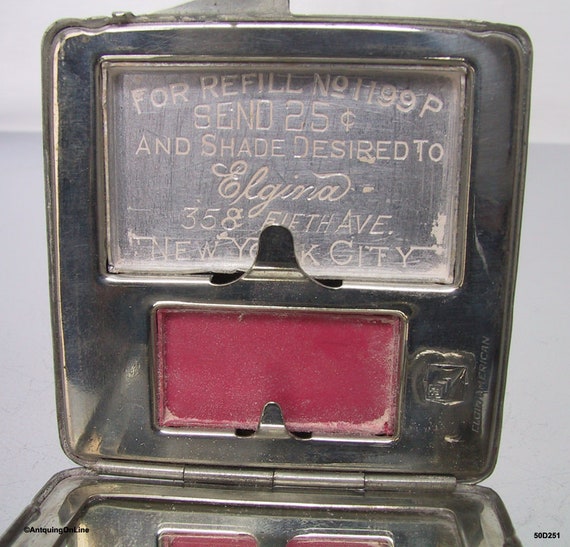Elgin American Compact Enameled Vintage 1950s - Gem