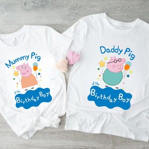 Pig Birthday Png Bundle, Birthday Party Family Matching Png Bundle, Boy ...
