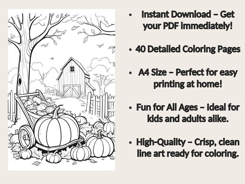 Autumn Coloring Pages | Country Autumn | Printable Coloring Pages ...