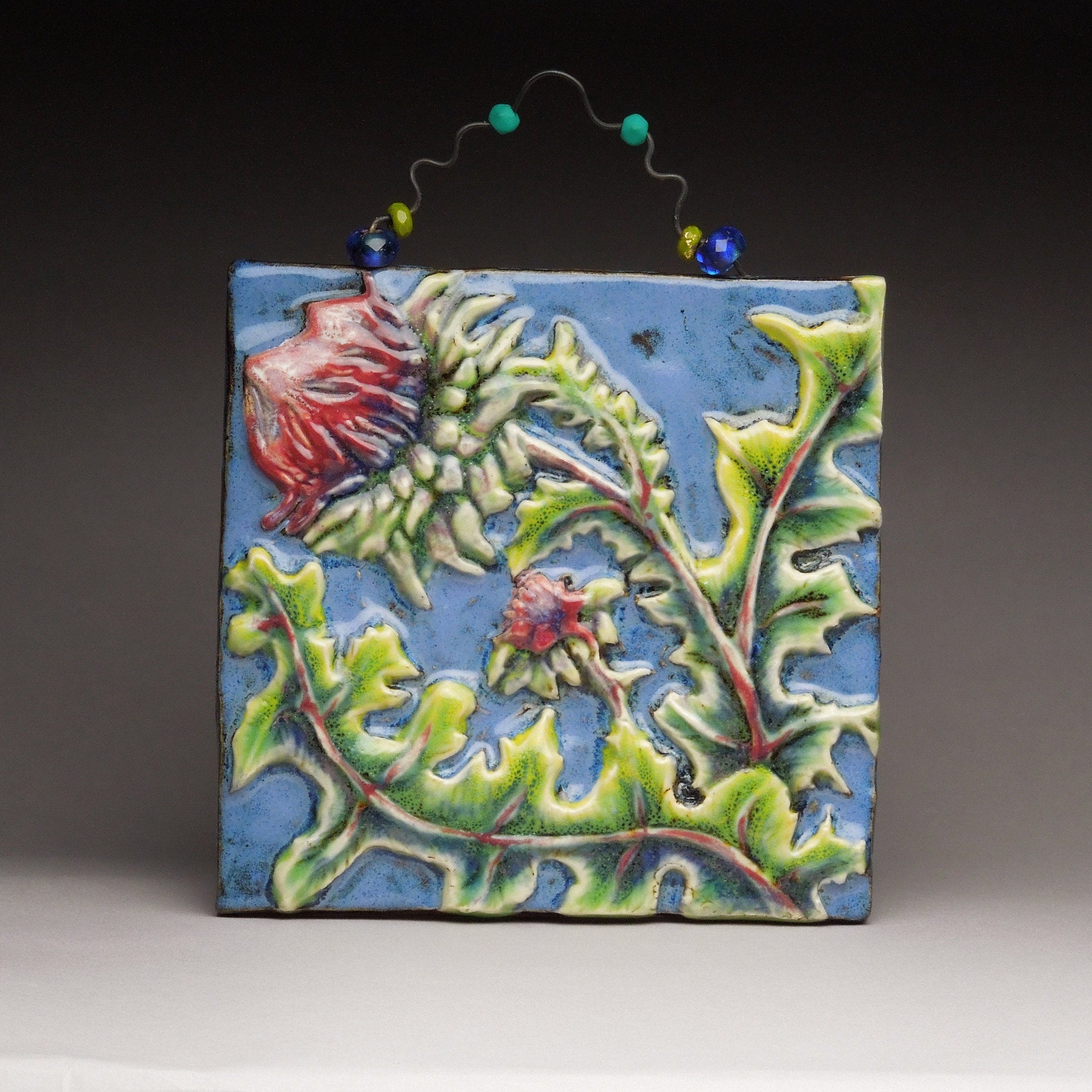 Stylized Thistle Wall Décor - Etsy