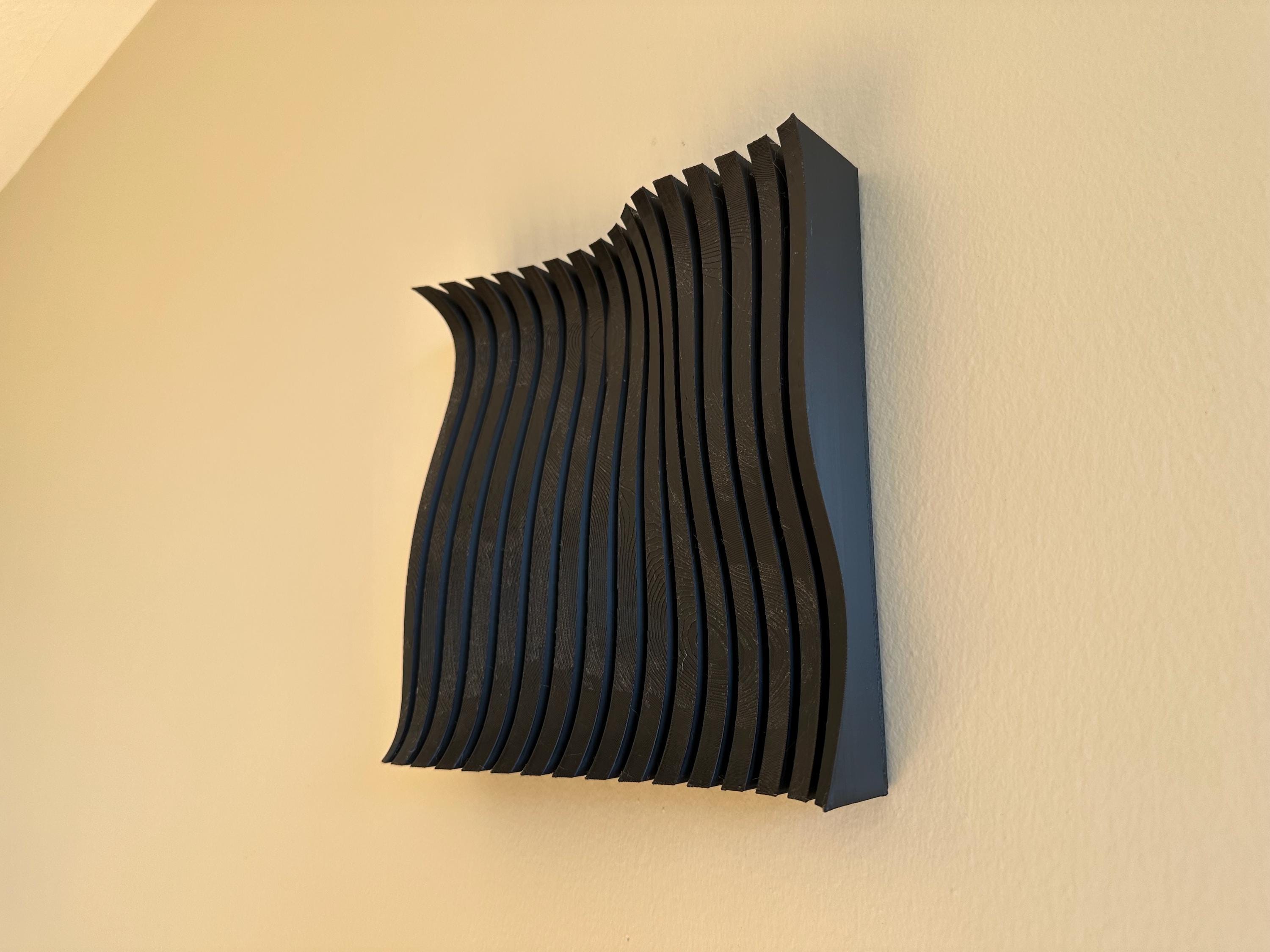 Parametric Wall Art 3D Textured Decor Gift House Warming Gift for Her ...