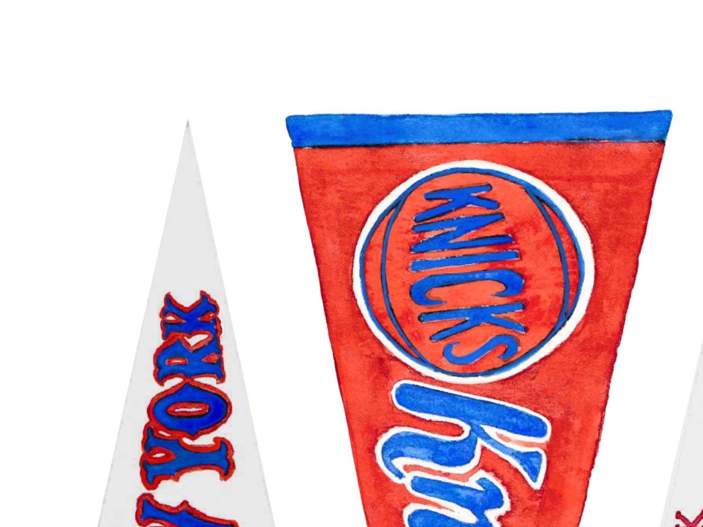 New York Sports Pennants DIGITAL DOWNLOAD: Mets, Giants, Knicks ...