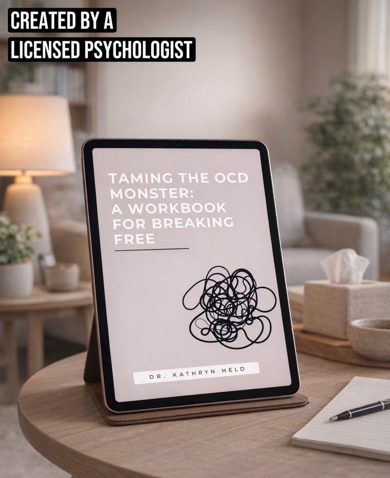 Taming the OCD Monster: A Workbook for Breaking Free - Etsy