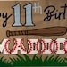 Baseball Painted Party Banner, Baseball Banner, Brown Paper Banner ...