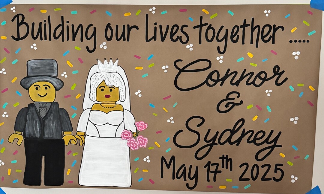 Legos, Lego Party, Lego Wedding, Wedding Banner, Lego Banner, Birthday ...