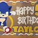 Hand-painted Sonic Birthday Banner, Custom Party Decoration - Etsy