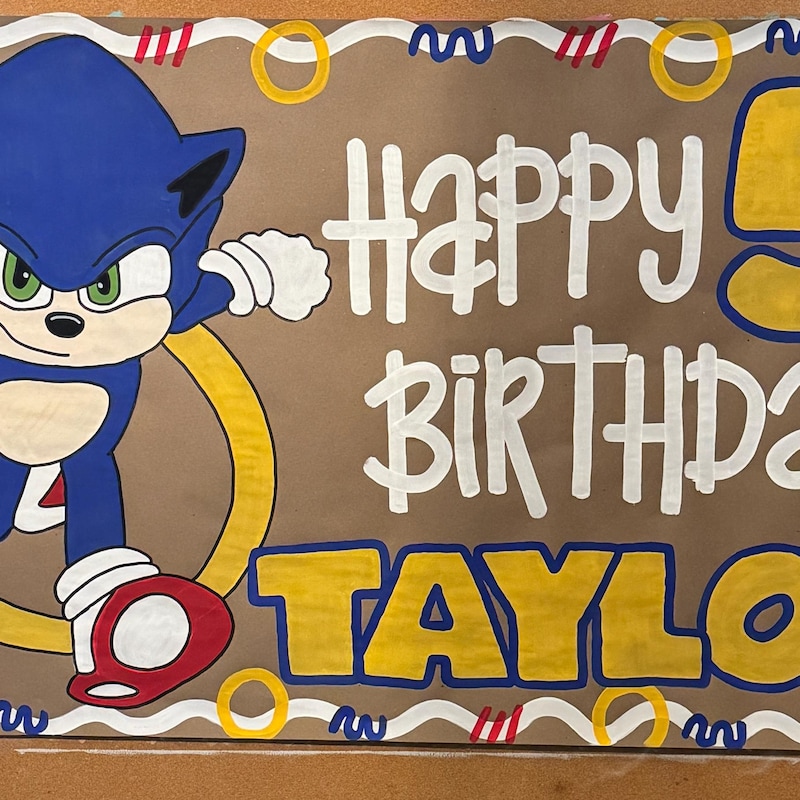 Sonic Banner - Etsy