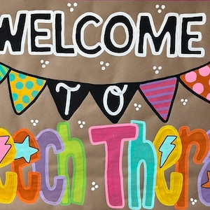Hand-painted Welcome Banner, Classroom Decor - Etsy