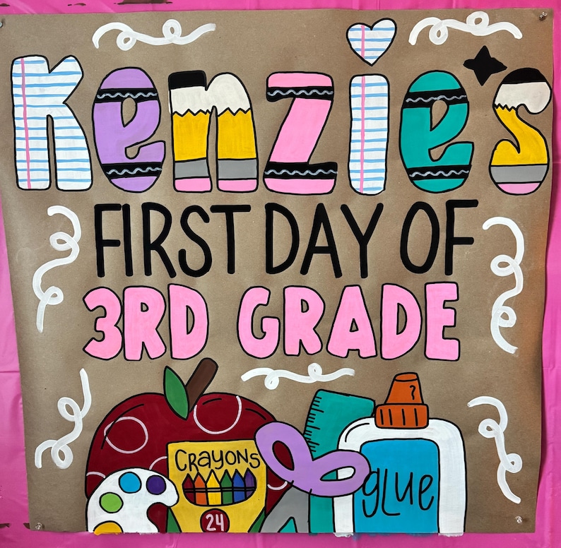 Hand-painted Welcome Banner, Classroom Decor - Etsy