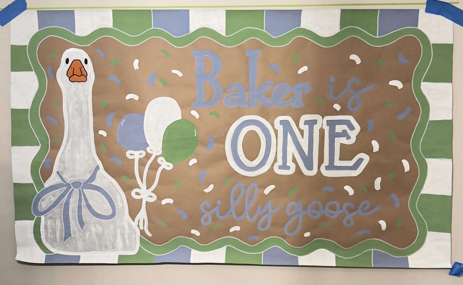 Hand-painted Silly Goose Birthday Banner, Floral Daisy Party Decor - Etsy