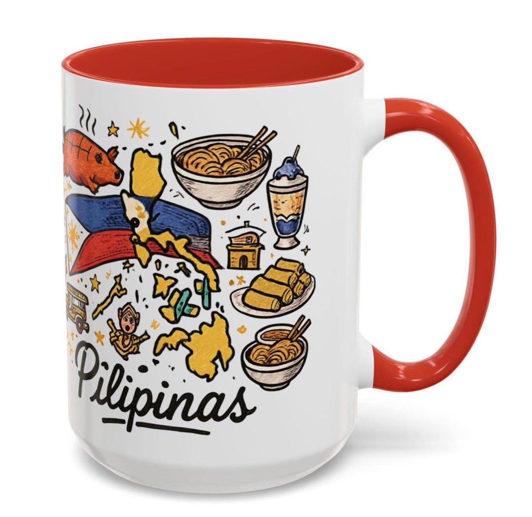 Filipinas Food Collage Mug | Philippine Culture & Tradition, Pinoy Gift ...