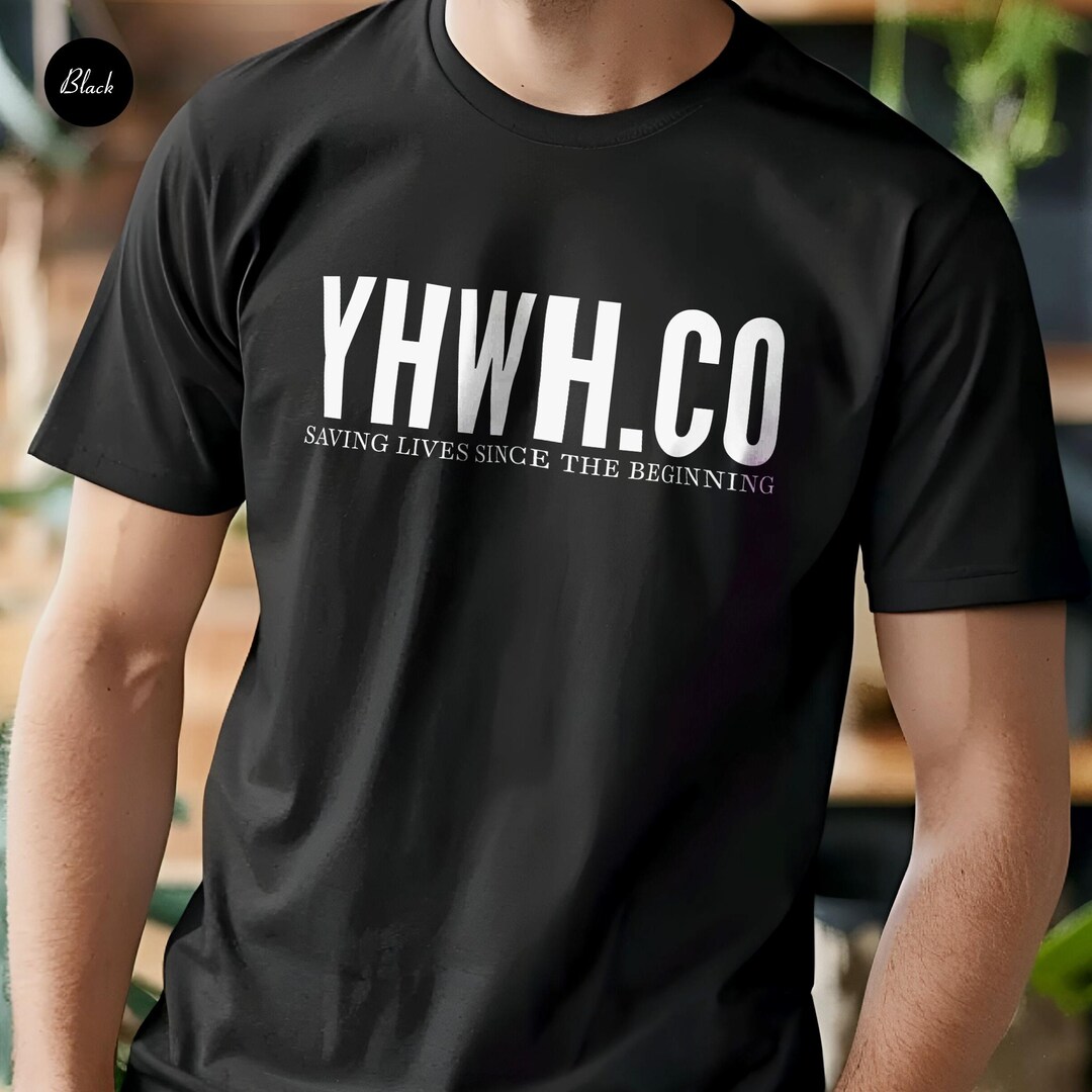 Bold Font Style YHWH Co. Yahweh, Aesthetic Christian T-shirt, Church ...
