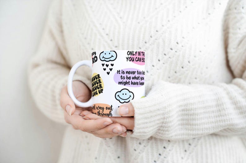 Motivational Quote Mug- the Morning Mind Set Mug-law of Attraction Mug-self Care Gift Mug ...