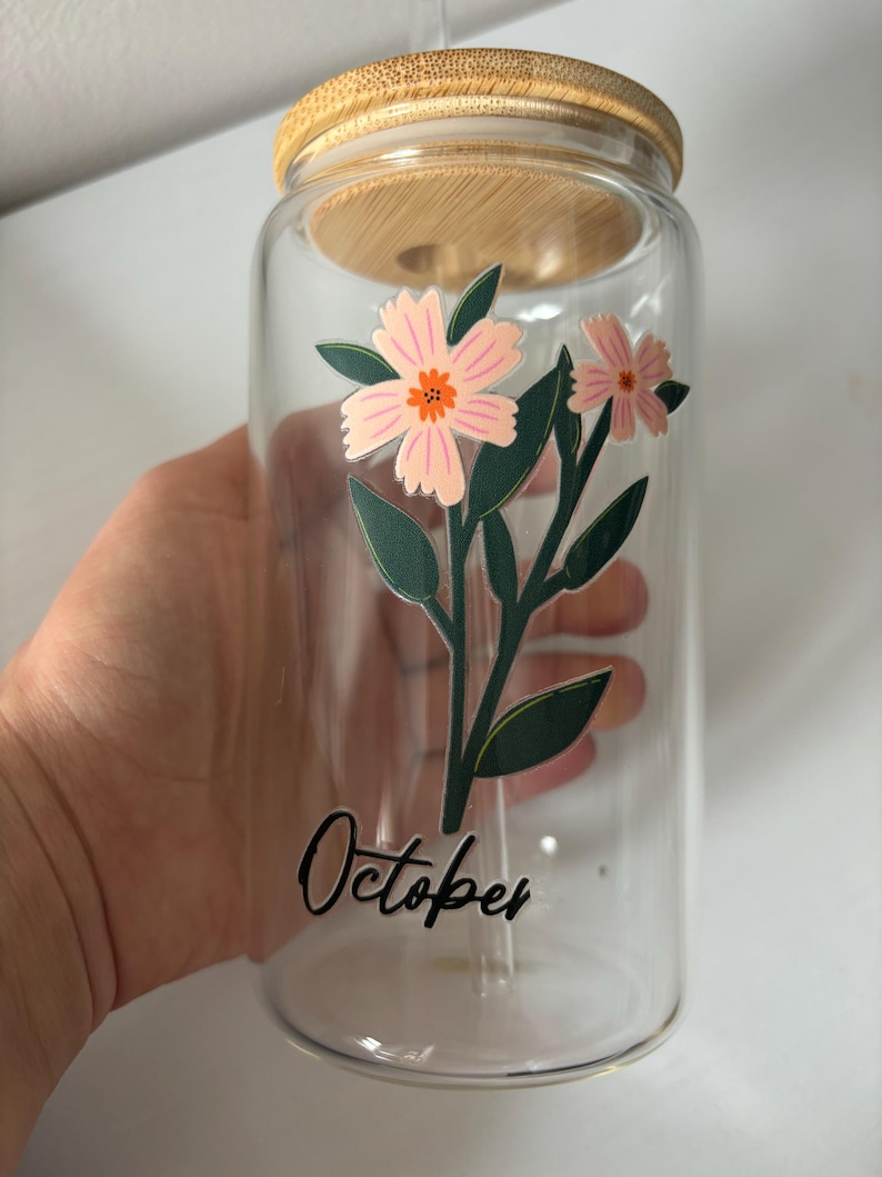 Personalized Birth Flower Gift Box Set for Her/ Unique Custom Floral ...