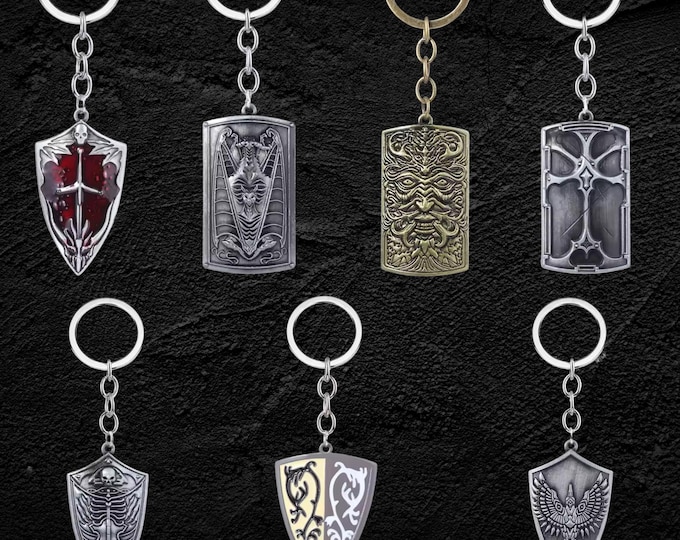 Dark Souls 3 Inspired Keychain, Gift for Him, Gaming Fan Jewelry, Dark ...