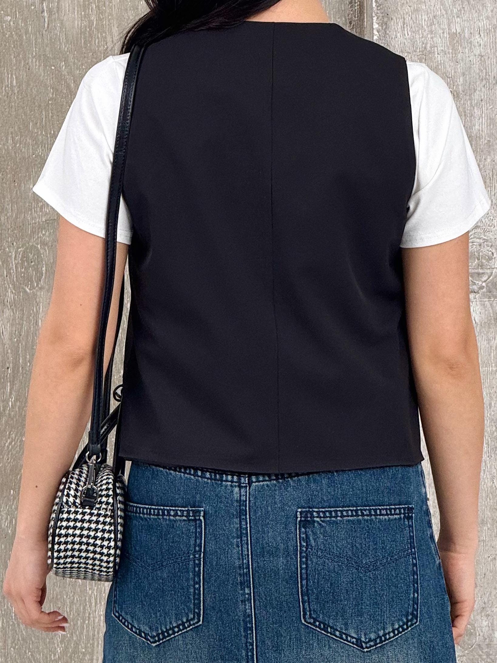 Women's Tailored Vest – Chic Button-front Waistcoat - Etsy